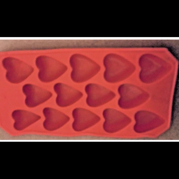 Other | New Red Heart Ice Cube Tray Made In Spain Valentines Day ...